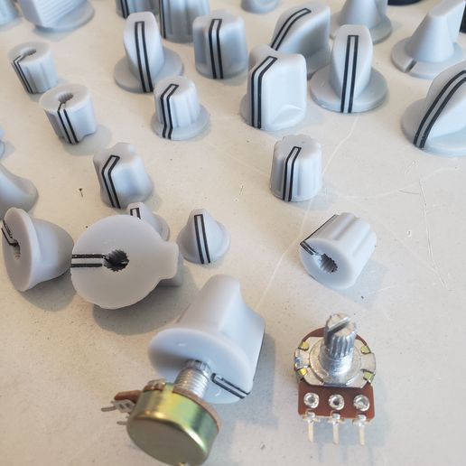 🎛️ F-16C Knobs Kit (KQ Type)・Archivo STL para Impresión 3D・Cults