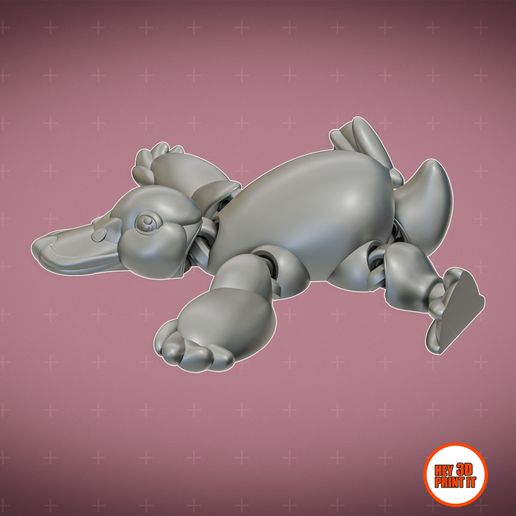 🦆 Print In Place Articulated Duck・ STL File for 3D printing・Cults