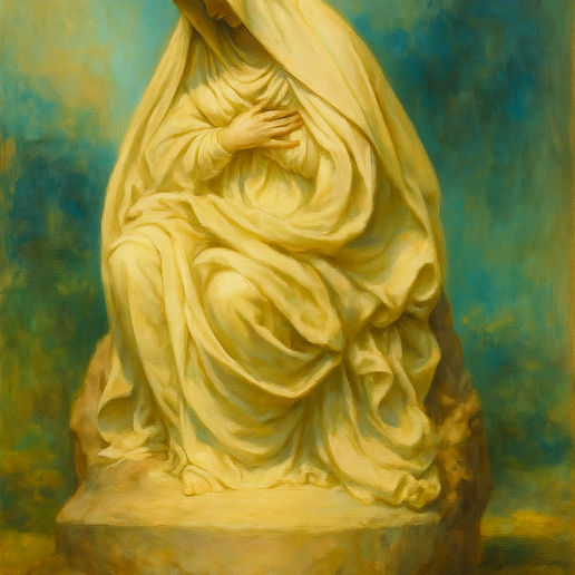 🗿 Veiled Virgin Mary - 3D Printable Statue STL・ STL File for 3D ...