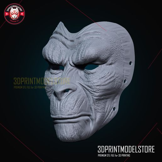 🪐 Original Planet of the Apes Caesar Mask - FREE STL・Free STL File for ...