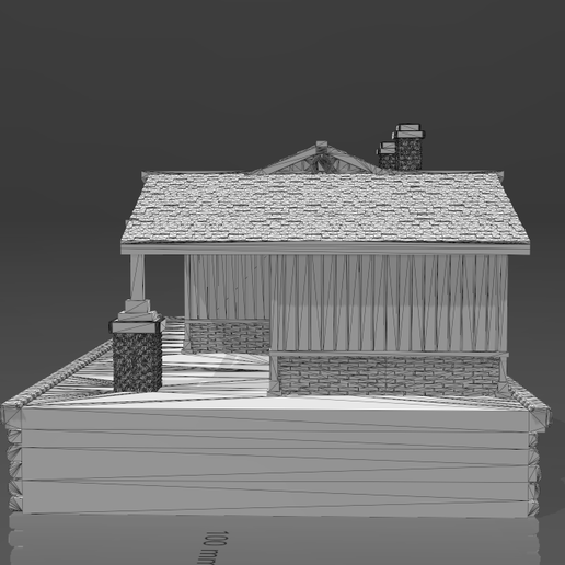 🚆 HO Train station - Generic Wood and stone platform trainstation HO ...