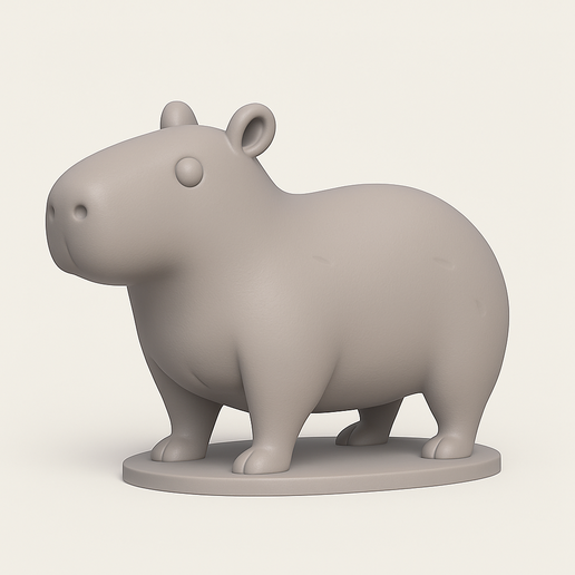 🐉 Capybara STL - Miniature Animal Figure for 3D Printing・ STL File for ...