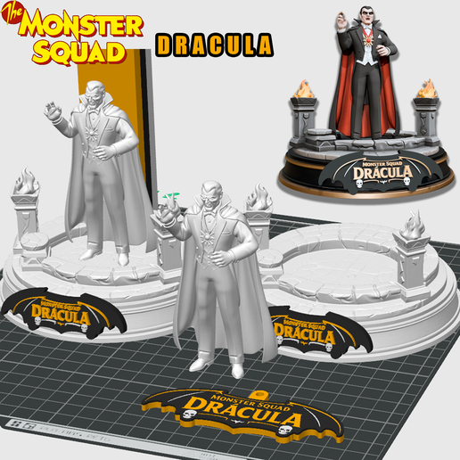 👹 Dracula – The Monster Squad 3D collectible figure (120mm) | Retro ...