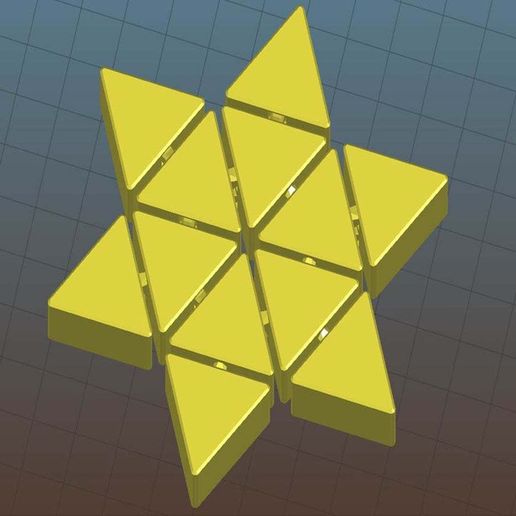 Free STL file Articulated hexagonal star ⭐ ・Model to download and 3D ...