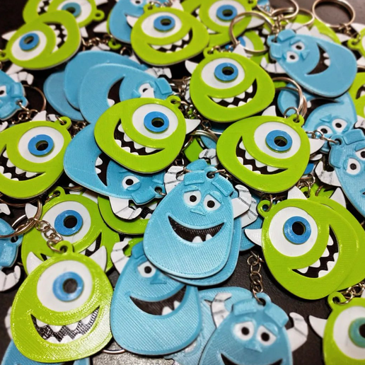 mike wazowski key ring