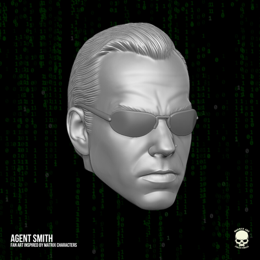 🪖 Agent Smith - Matrix 3D printables for action figures・ STL File for 3D printing・Cults