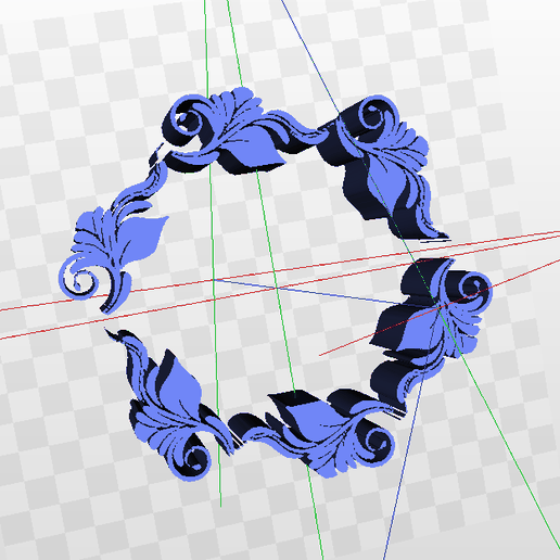 Free STL file Leaves Circle Decorative Ring Border 🟣 ・Template to ...