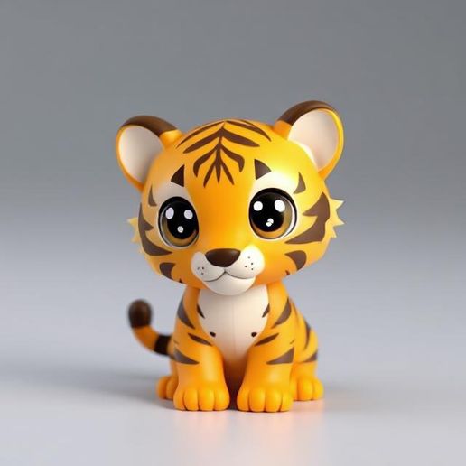 🐅 Mini Tiger – 3D Model of a Tiny but Fierce Feline・ STL File for 3D ...