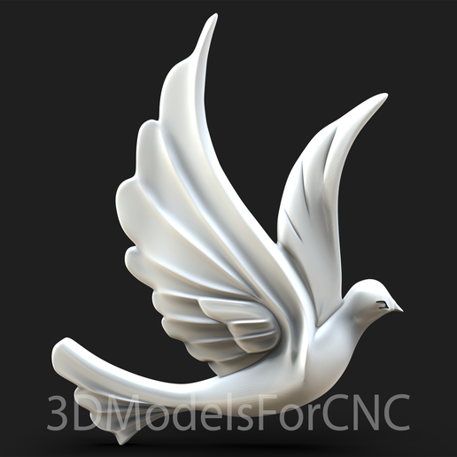 Fichier 3D Modèle 3D Fichier STL pour CNC Router Laser & 3D Printer Dove 🖨️ ・Design imprimable ...
