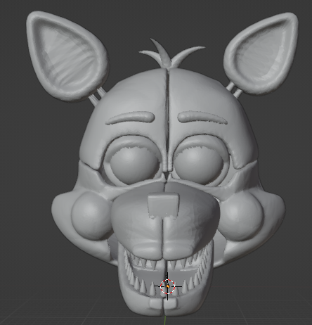 🎲 Funtime foxy cosplay head・ STL File for ・Cults