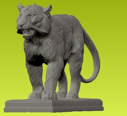 Fichier STL Tiger cast statue - 3D print 🐅 ・Design imprimable en 3D à ...