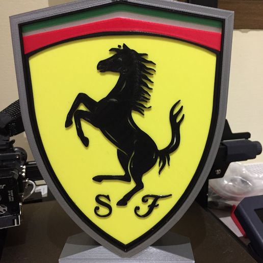 🔦 ferrari logo lamp・ STL File for ・Cults