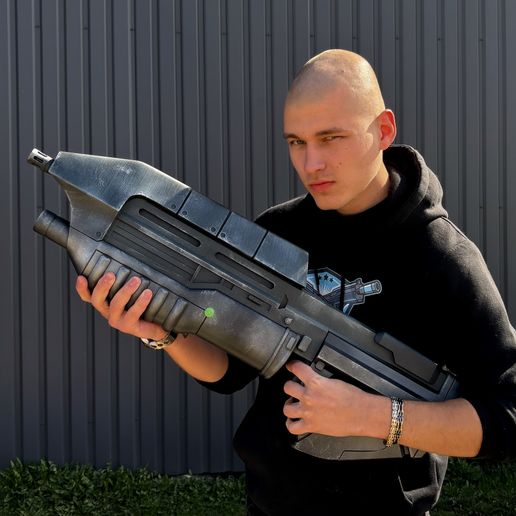 😇 MA5B Assault Rifle Halo Combat Evolved Prop Replica・ 3D File for 3D ...