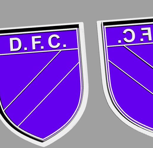 arquivo STL ESCUDO D.F.C. Danubio Fútbol Club 🍪 ・design de impressão 3D ...