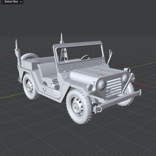 🇻🇳 Jeep M151A2 - Vietnam & Cold War Era (Scale 1/56)・ 3D File for 3D printing・Cults