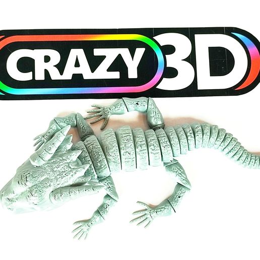 🪨 Ultra articulated Rock Lizard・ STL File for 3D printing・Cults