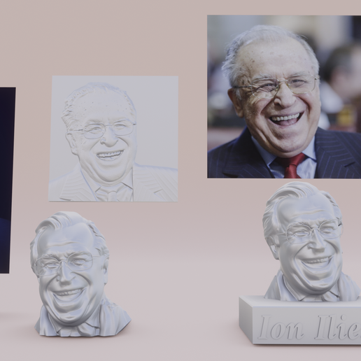 👥 Ion Iliescu Legacy Bundle 3D Print BUSTS and BAS RELIEFS 3D print ...