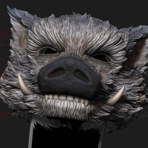 👾 Zhu Bajie Head Decor - Wearable Mask - Black Myth Wukong Cosplay・ 3D ...