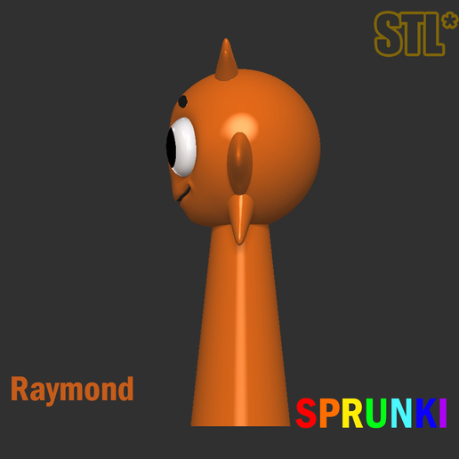 🦸 3D Sprunki Incredibox Raymond Sprunki STL 3D Character Fanart・Free ...