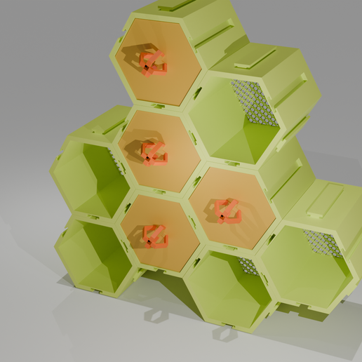 🐝 Bee HIVE Organizer - hexagonal organizer・Free STL File for 3D ...