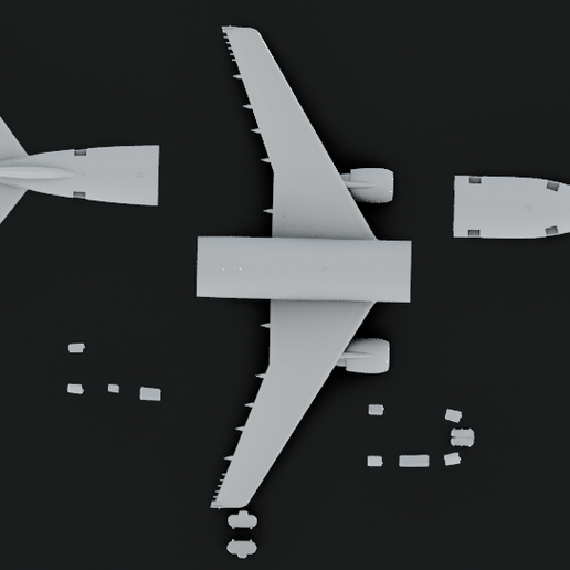 ️ Airbus A300 A300-600 AIRLINER AEROPLANE・ STL File for 3D printing・Cults