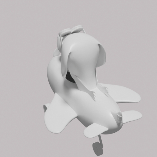 🐕 Wiener Dog Flying A Plane・ STL File for 3D printing・Cults