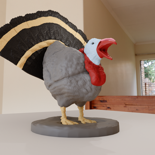 STL file turkey screaming stl 🦃 ・Model to download and 3D print・Cults