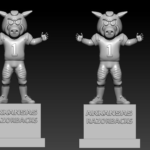 🏛️ NCAA - University of Arkansas Razorbacks mascot - 3d print・ 3D File ...