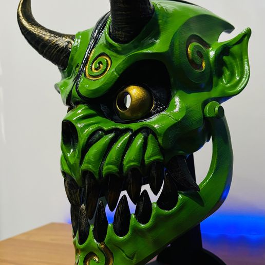 🪨 ALEX TERRIBLE ONI MASK・3D Print with the creality k1 max 3D printer・Cults