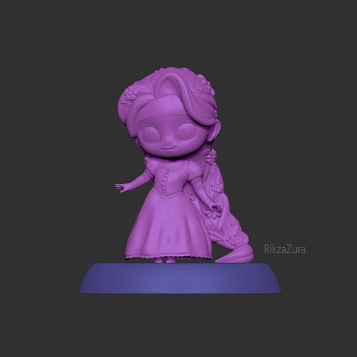 👸 CUTE RAPUNZEL - DISNEY PRINCESS - 3D PRINT MODEL・ 3D File for 3D ...