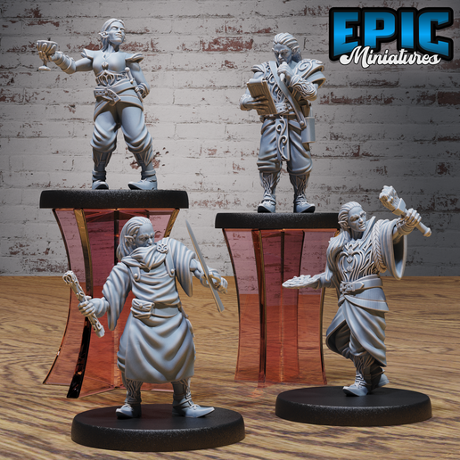 3D file Elf Villager Set B ‧ DnD Miniature ‧ Tabletop Miniatures ...