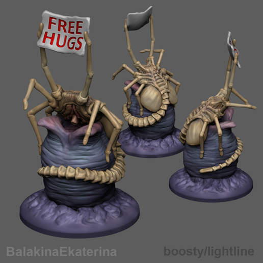 👽 Facehugger・ STL File for 3D printing・Cults