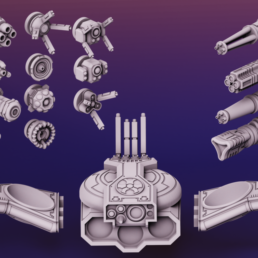 🎲 The LIC ADI - Calamity Heavy Drones・ 3D File for 3D printing・Cults