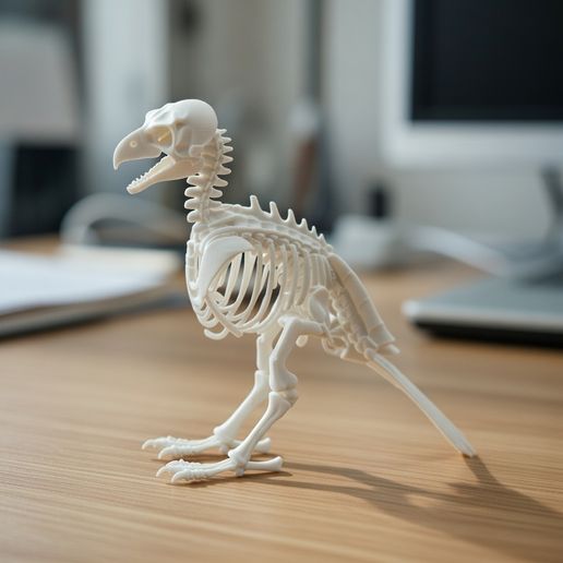 💀 Falcon Skeleton Anatomy – Highly Detailed Bird Skeletal 3D Model for ...
