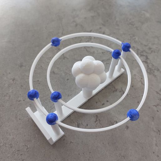 ⚛️ 3d atom structure・Free STL File for 3D printing・Cults