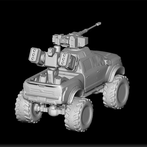 STL file Nissan 4x4 for War - 3D Print Military Nissan 4x4 - Off-Road ...