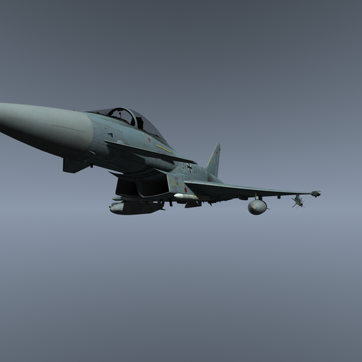 STL file EF-2000 Typhoon (Block 10 T2) 1:300 🚁 ・3D printer design to ...