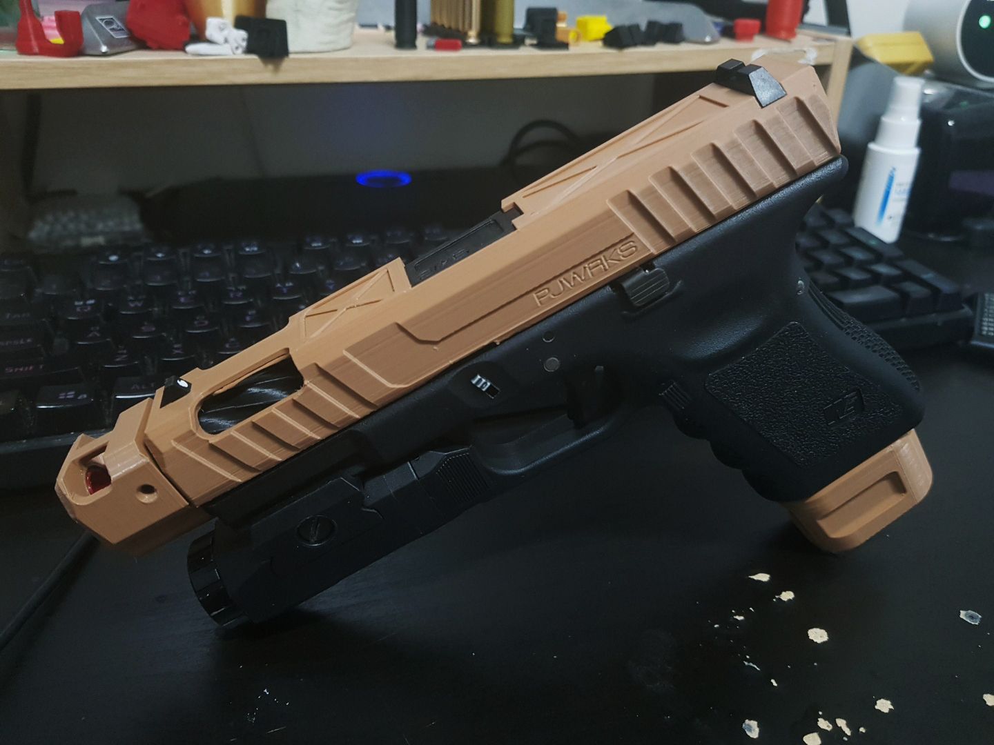 Descargar archivo STL Airsoft WE G19 gen3 PJWRKS Custom Slide • Modelo para la impresora 3D ・ Cults