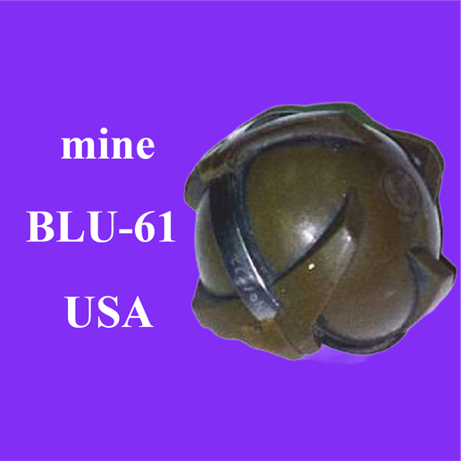 🇺🇸 model BLU-61 mine USA・ STL File for 3D printing・Cults