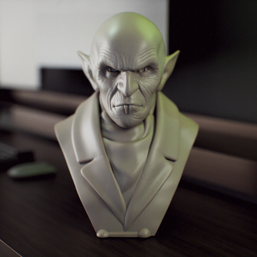 👤 Nosferatu Bust - Nosferatu Bust - Dracula - Count Orlok・ STL File for ...