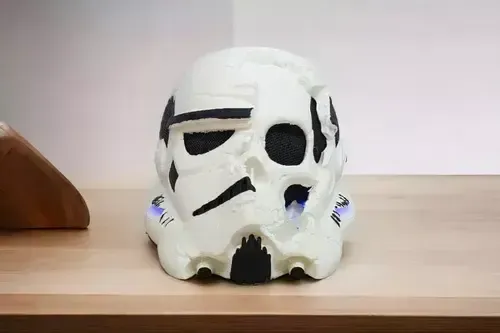 🫡 Suporte Alexa Echo Dot 4a e 5a Geração Stormtrooper Caveira Star Wars ...