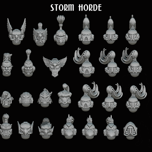 🛰 Storm Horde Digital Download STL Pack・ 3D File for 3D printing・Cults