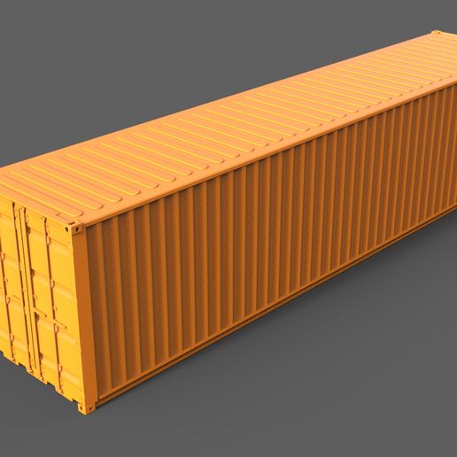 STL file 40ft container ship model cargo model making 🚢 ・3D print ...