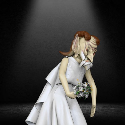 👹 Monster Bride – Critical Figure Design (Free STL)・Free OBJ File for ...