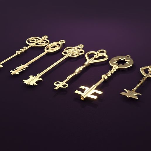 🔑 Fantasy Keys Printable - Collectible Set・Free STL File for 3D ...