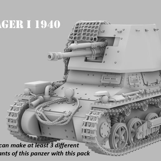 🦸 Panzerjager I 1940・ 3D File for 3D printing・Cults