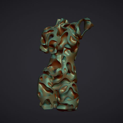 ♀️ Female Torso Art 3D print model・ STL File for 3D printing・Cults