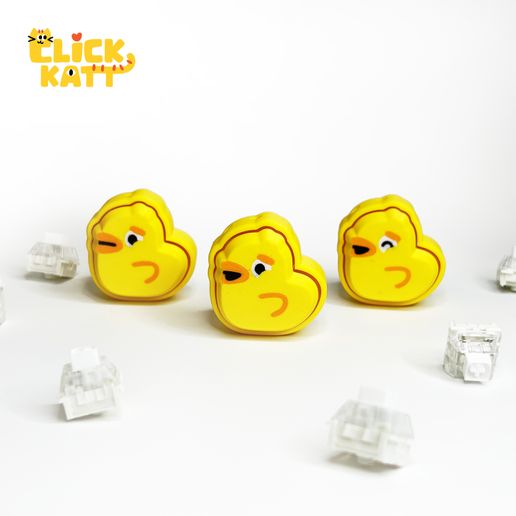 🦆 Duck - Clicker Fidget Toy Keychain・ STL File for 3D printing・Cults