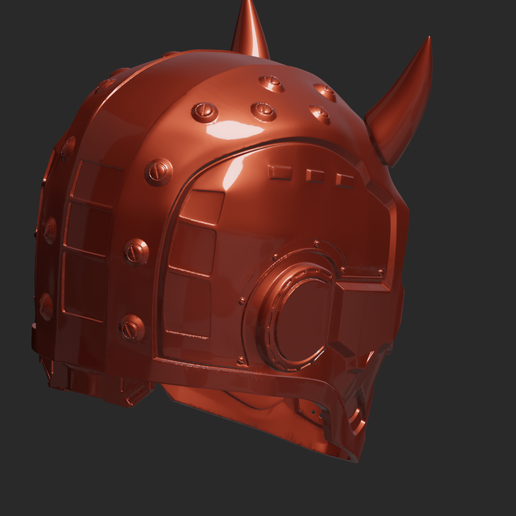 🪖 Cyber Demon Helmet・ 3D File for ・Cults