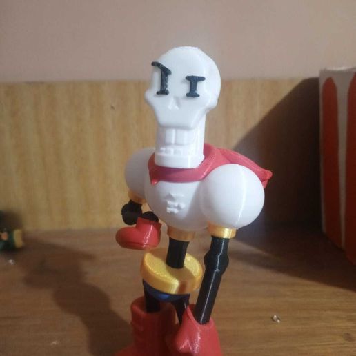 🎲 Papyrus Undertale multicolor figure・ STL File for 3D printing・Cults